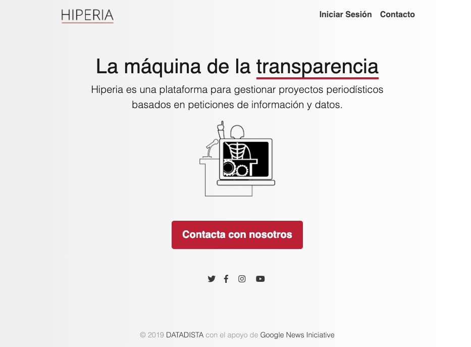 DATADISTA presenta Hiperia, la máquina de la transparencia, creada con ...